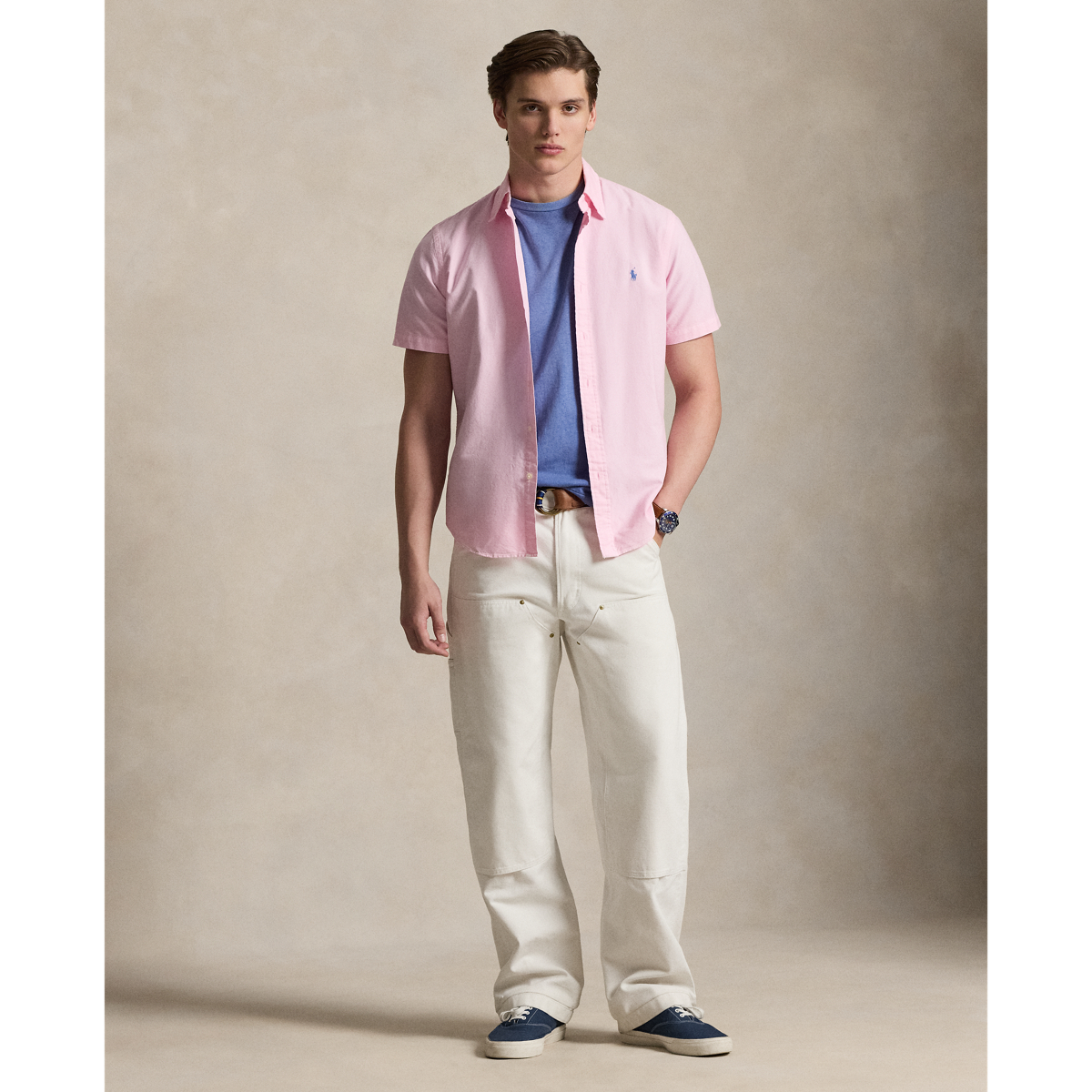 RALPH LAUREN classic fit garment-dyed oxford shirt
